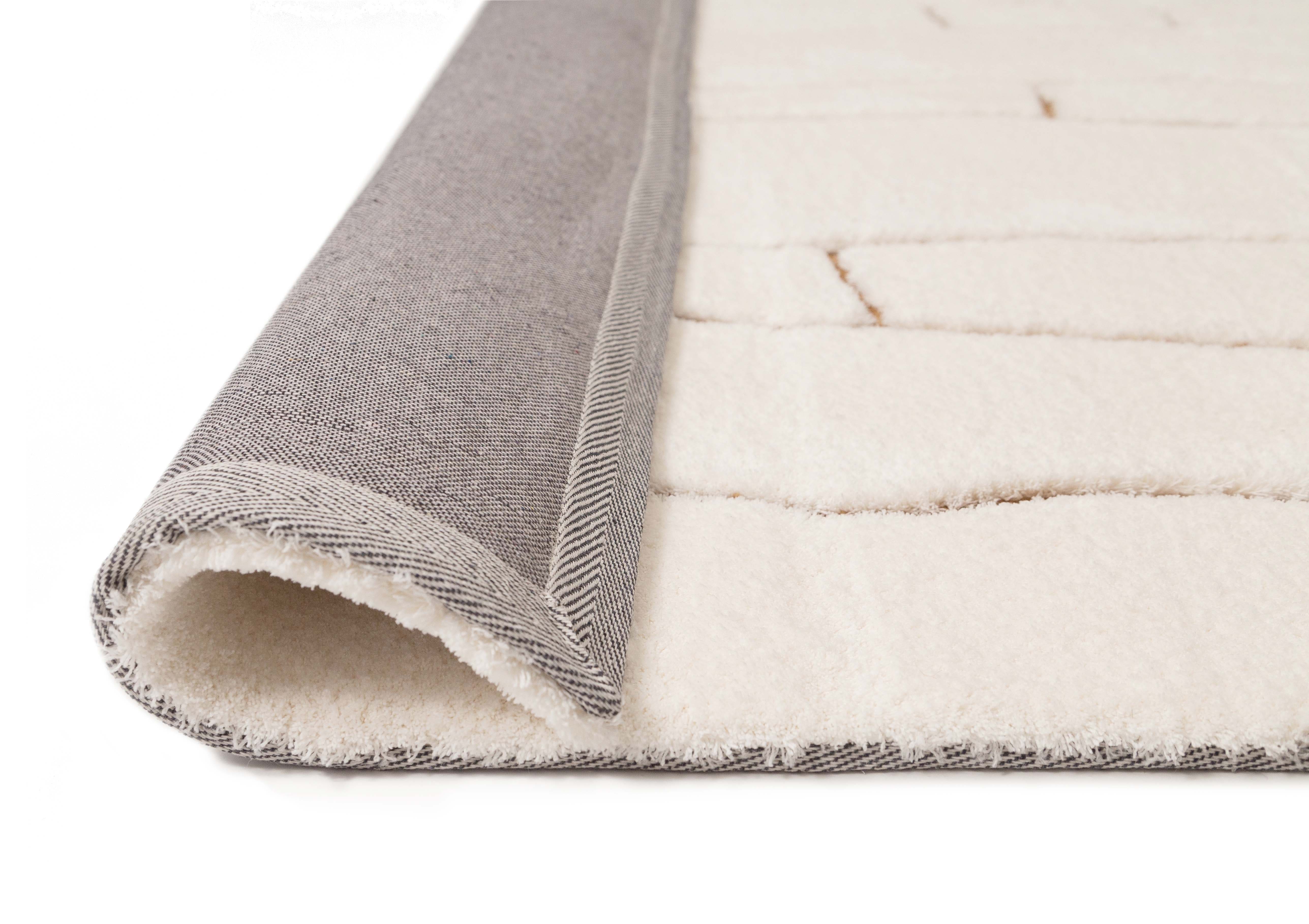 Alayna Cream and Gold Tribal Shag Rug – Miss Amara (AU)