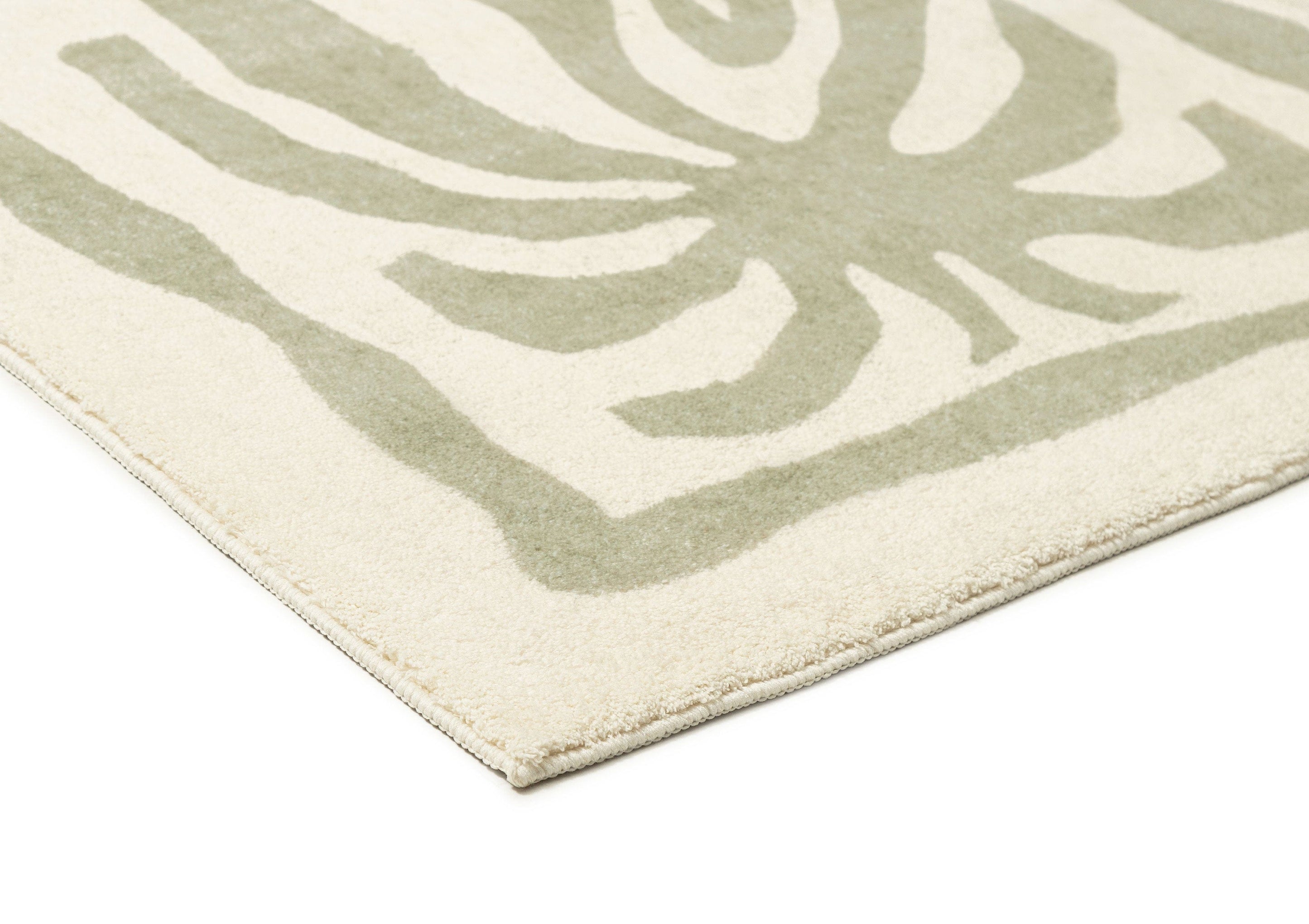 Alicia Sage Green Waves and Palms Washable Rug – Miss Amara (AU)