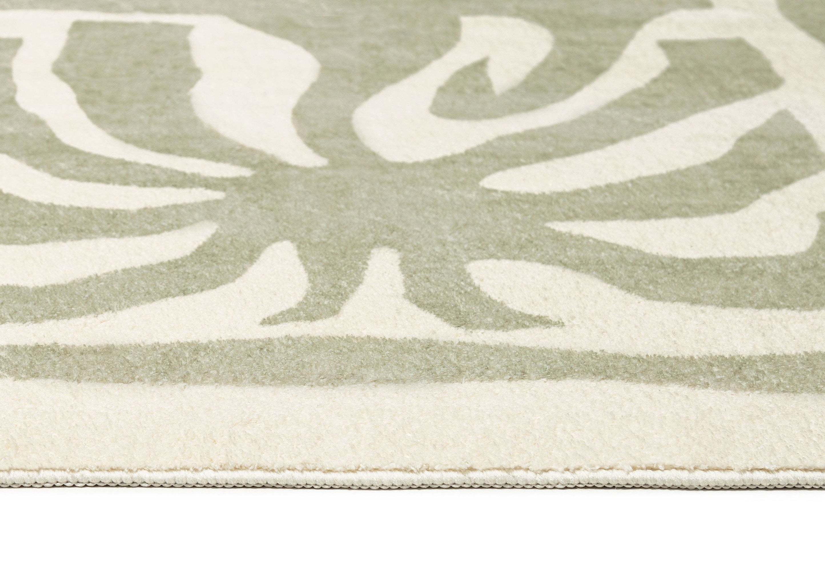 Alicia Sage Green Waves and Palms Washable Rug – Miss Amara (AU)