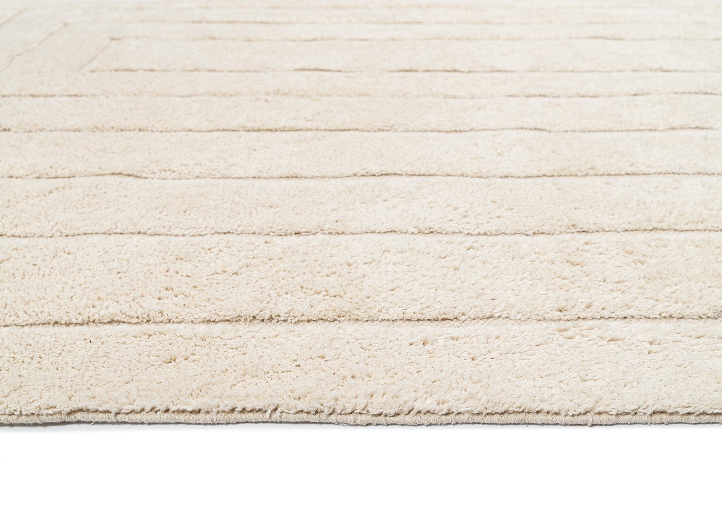 Allison Cream Beige Modern Cotton Washable Rug