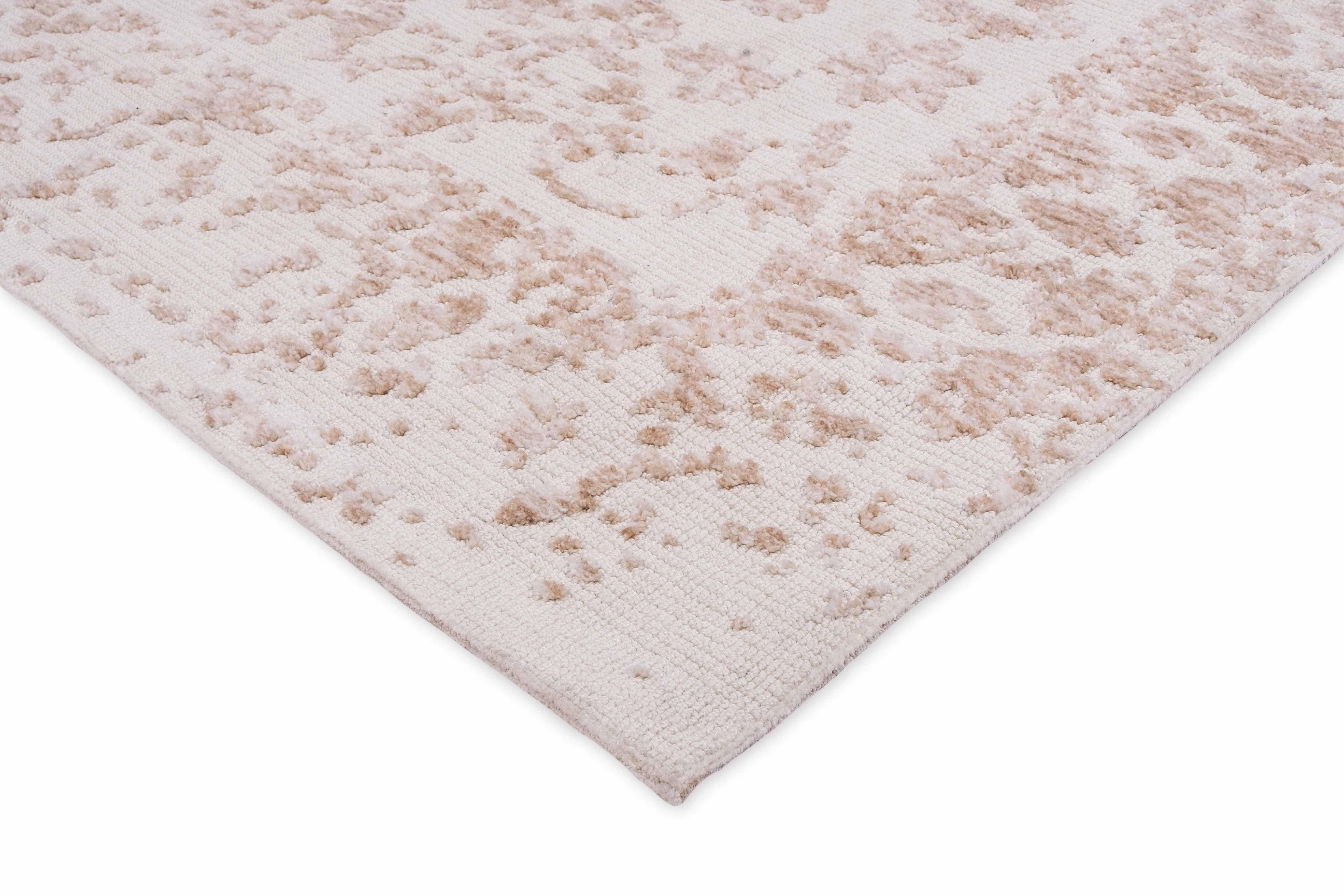 Aria Pink and Ivory Floral Transitional Rug