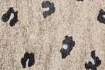 Candice Beige Leopard Pattern Runner Rug