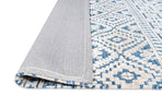 Daphne Blue Tribal Textured Rug