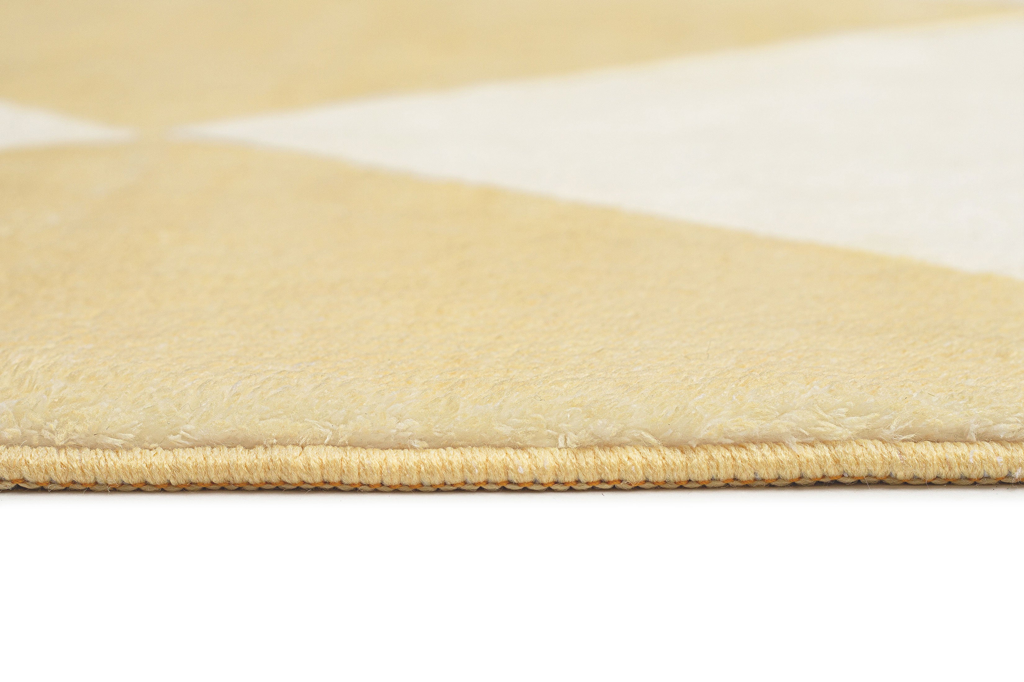 Ellis Yellow Cream Checkered Washable Rug