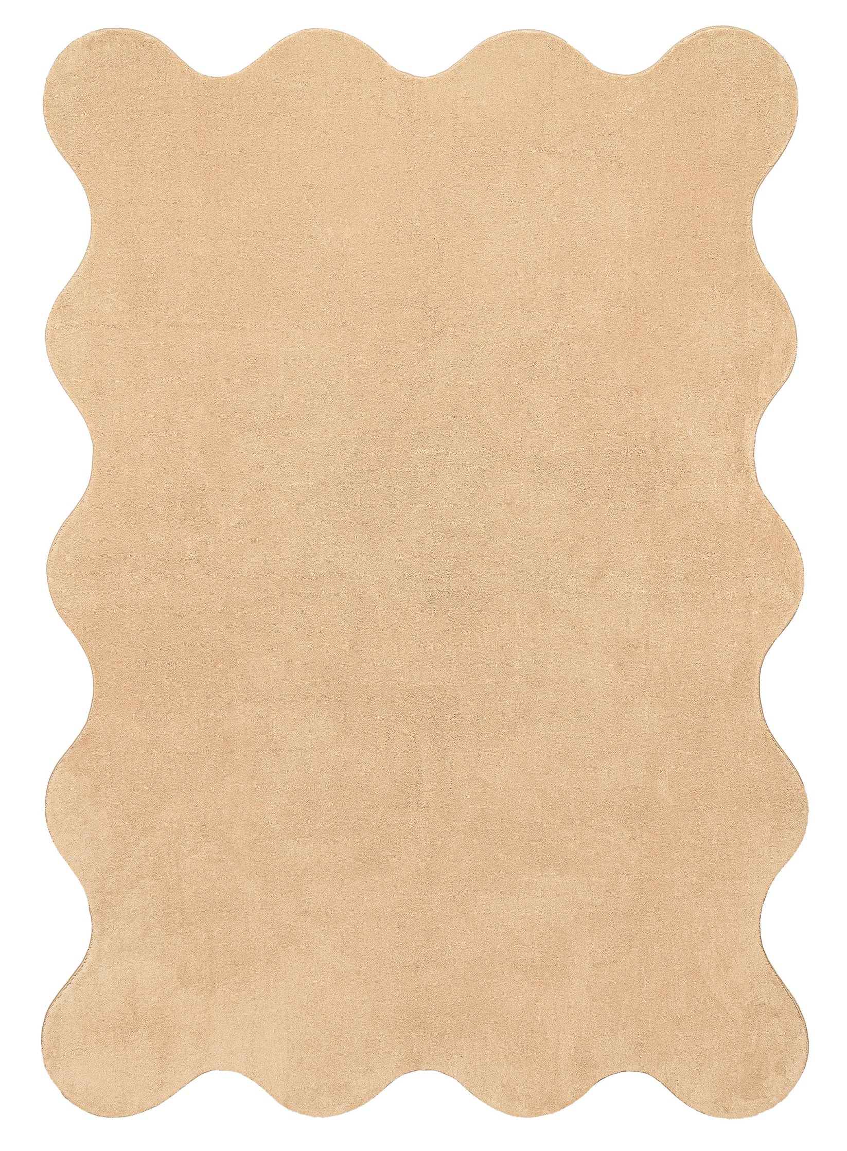 Gerri Brown Scallop Washable Rug