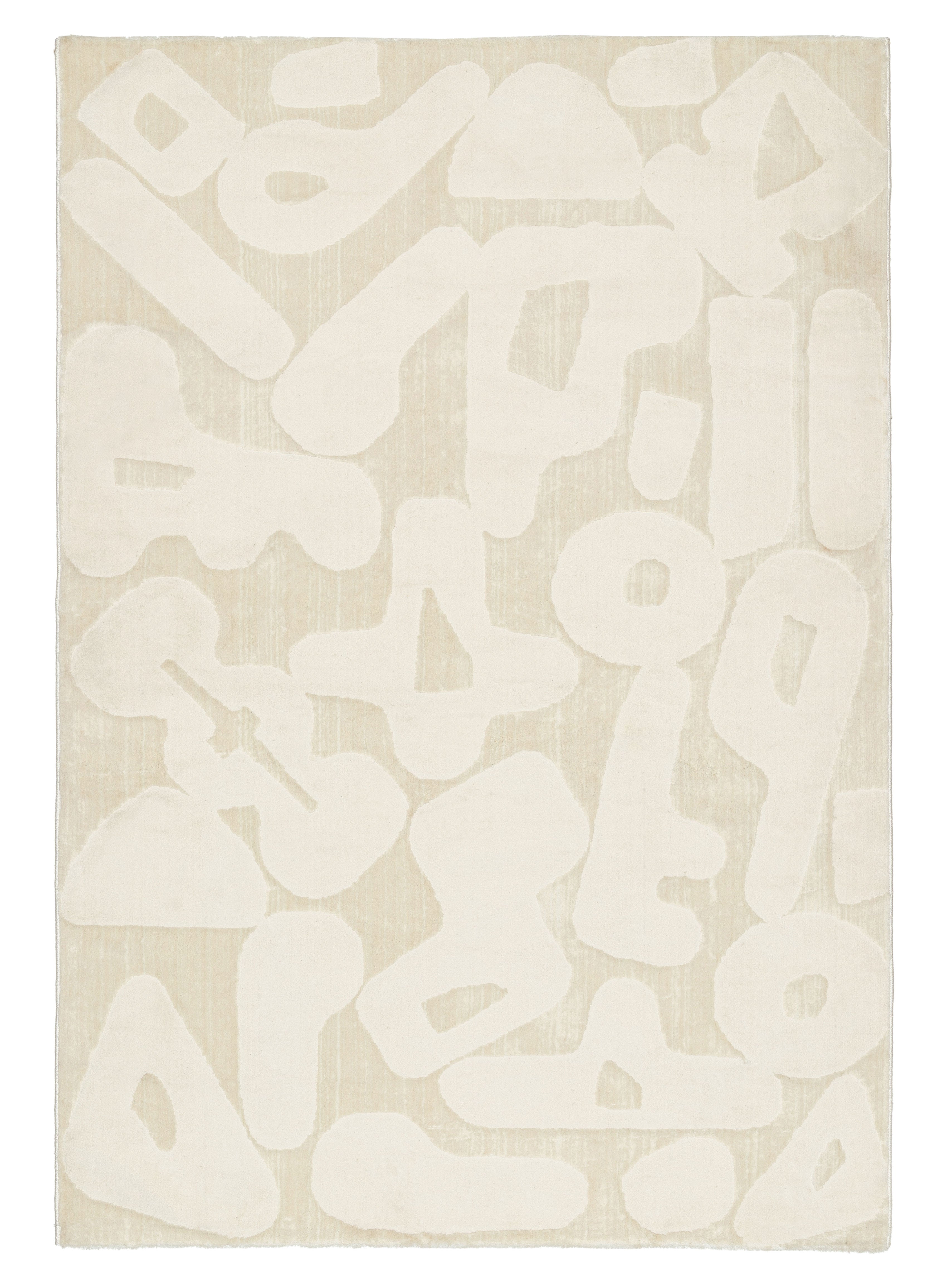 Izar Neutral Abstract Rug