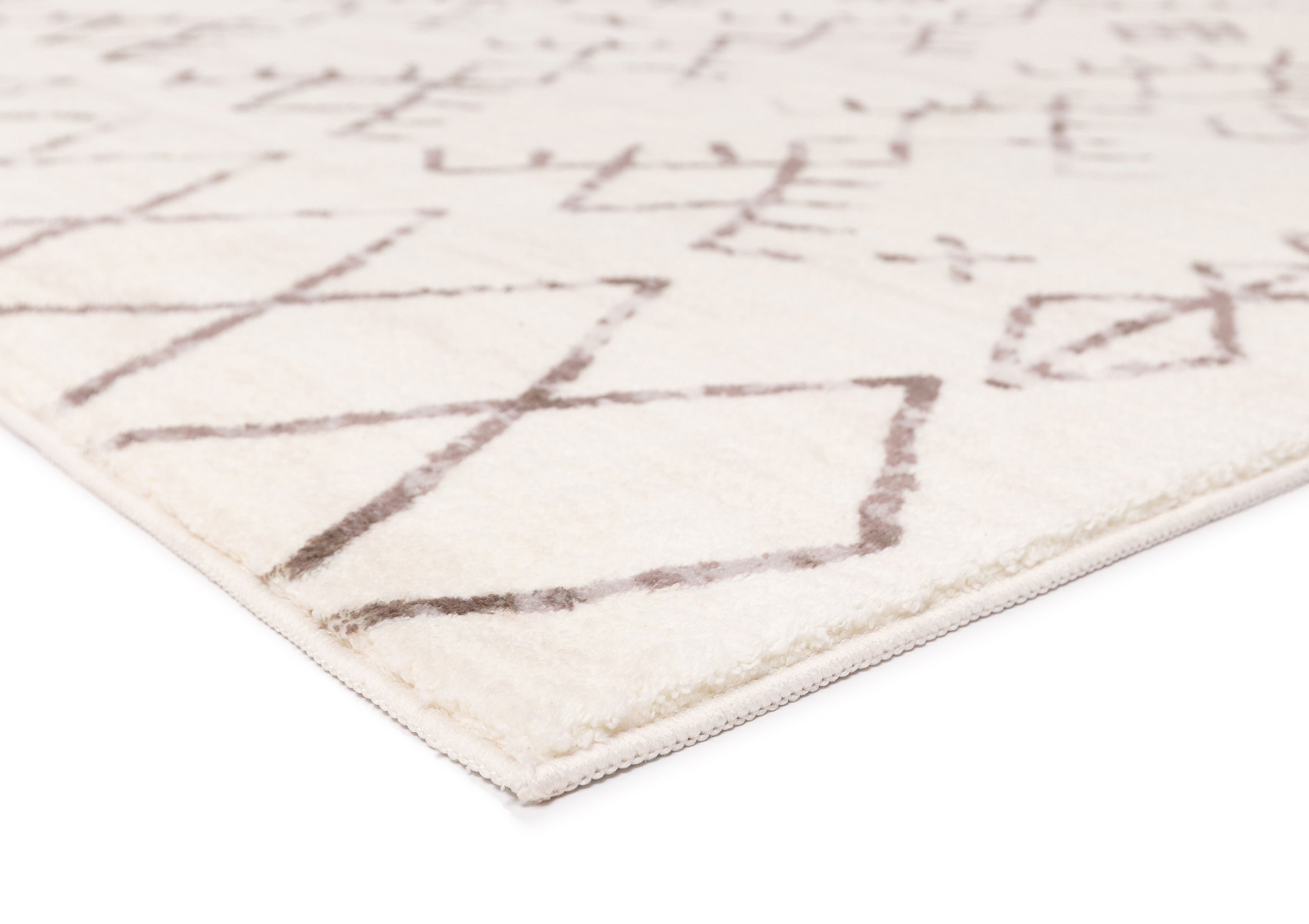 Karmina Brown and Cream Abstract Tribal Washable Rug – Miss Amara (AU)