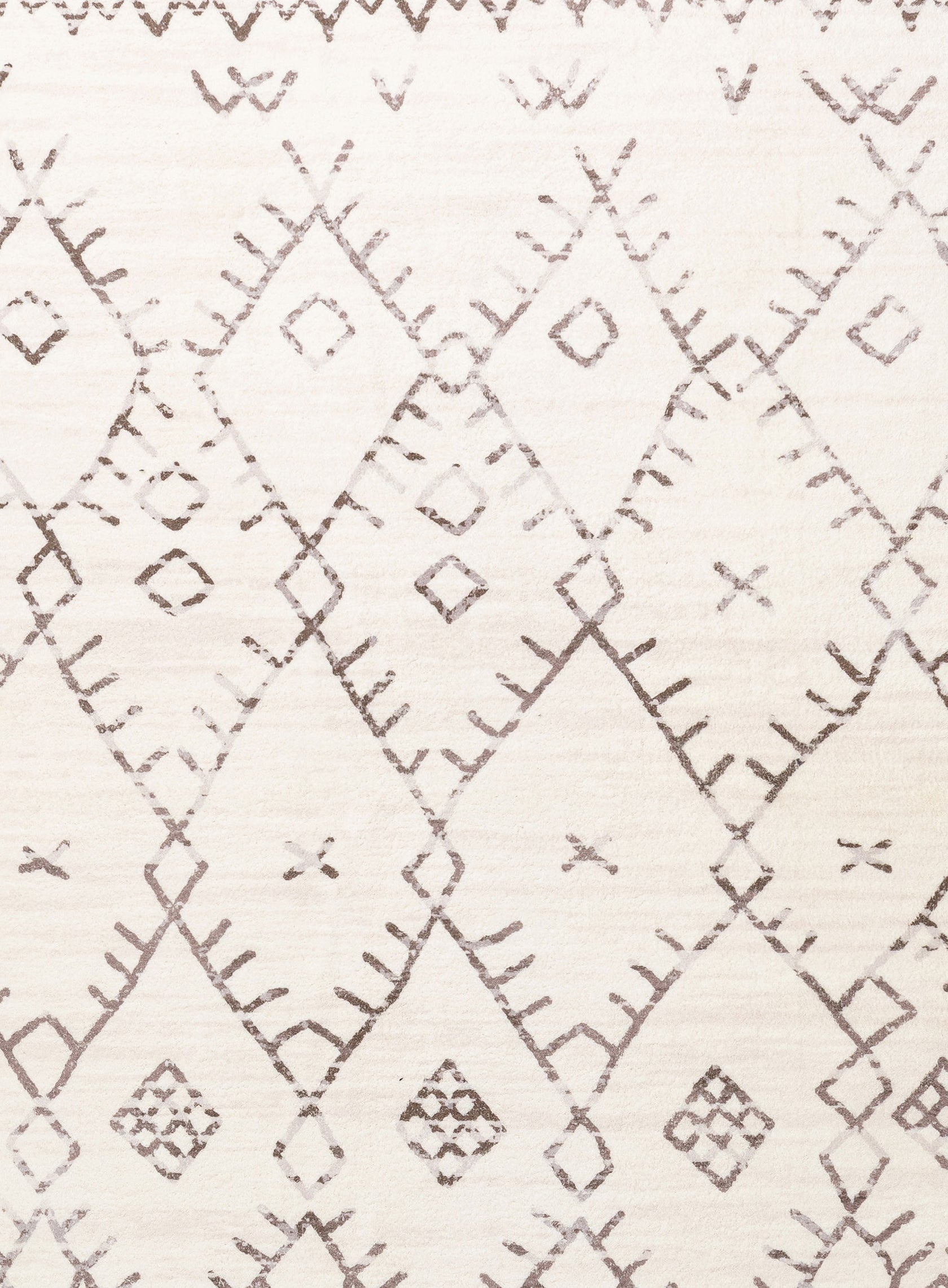 Karmina Brown and Cream Abstract Tribal Washable Rug – Miss Amara (AU)