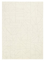 Luca Grey Cream Geometric Washable Rug