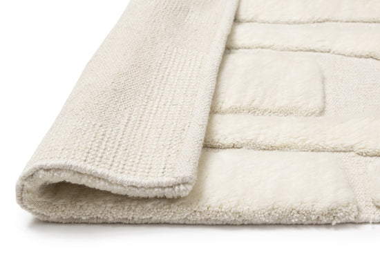 Rolini Ivory Abstract Textured Wool Rug – Miss Amara (AU)
