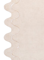 Tippy Cream Scalloped Handmade Wool Rug